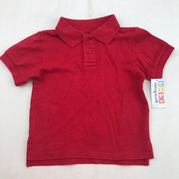 Garanimals | Shirts & Tops | Garanimals Boy Girl Solid Red Polo Short Sleeve Shirt 8m | Poshmark
